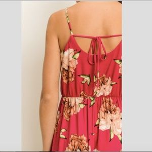 Gilli | Dresses | Gilli Bold Floral Magenta Strappy Maxi Dress Nwt ...